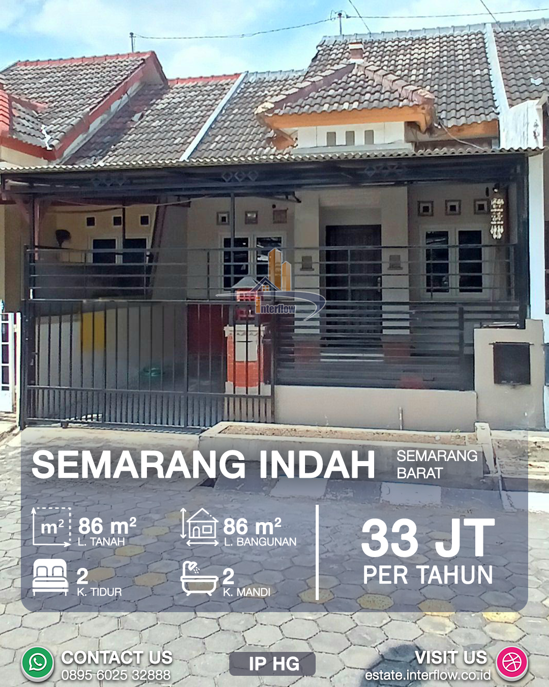 Disewakan Rumah Strategis di Semarang Indah, Semarang Barat - Interflow Property | Agen Properti ...